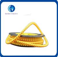 China Guaranteed Yellow PVC Cable Marker for Different Sizes and Specifications Top Sale for sale