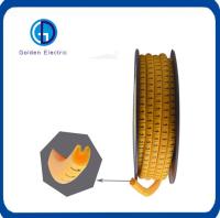 China Guaranteed Yellow PVC Cable Marker for Different Sizes and Specifications Top Sale for sale