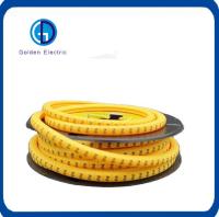 China Guaranteed Yellow PVC Cable Marker for Different Sizes and Specifications Top Sale for sale