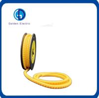 China Guaranteed Yellow PVC Cable Marker for Different Sizes and Specifications Top Sale for sale