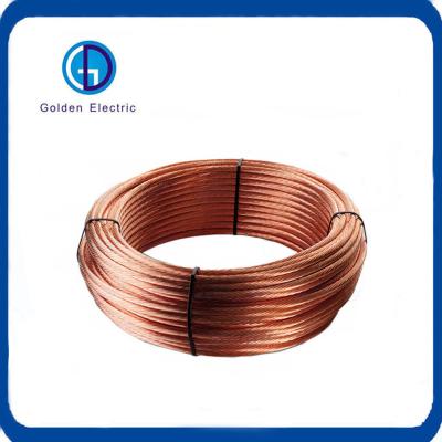 China 120mm2 150mm2 300mm2 Copper Clad Steel Stranded Wire Bare Copper Ground Conductor Cable for sale
