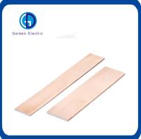 China High Precision Bare Copper Coated Steel Earthing Busbar with Red Conductor Material for sale