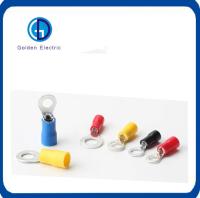 China Insulated Terminal Ring Copper Connectors for Crimping Auto Electrical Wires 2-22 AWG for sale