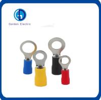 China Insulated Terminal Ring Copper Connectors for Crimping Auto Electrical Wires 2-22 AWG for sale