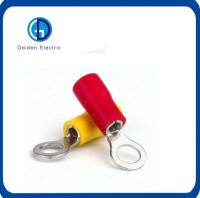 China Insulated Terminal Ring Copper Connectors for Crimping Auto Electrical Wires 2-22 AWG for sale