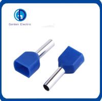 China Te Series 7512 Double Entry Copper Pin Twin Electric Wire Crimp Bootlace Ferrules for sale