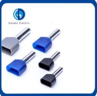 China Te Series 7512 Double Entry Copper Pin Twin Electric Wire Crimp Bootlace Ferrules for sale