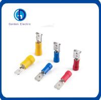 China Insulated Male Disconnect Terminal Mdd1.25-250 Zinc-Plated Spade Flange Connector for sale