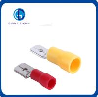 China Insulated Male Disconnect Terminal Mdd1.25-250 Zinc-Plated Spade Flange Connector for sale