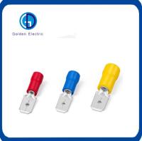 China Insulated Male Disconnect Terminal Mdd1.25-250 Zinc-Plated Spade Flange Connector for sale