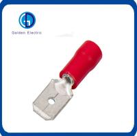 China Insulated Male Disconnect Terminal Mdd1.25-250 Zinc-Plated Spade Flange Connector for sale