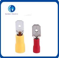 China Insulated Male Disconnect Terminal Mdd1.25-250 Zinc-Plated Spade Flange Connector for sale