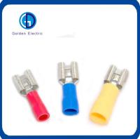 China FDD1.25-250 Female Quick Disconnects Vinyl Insulated Crimp Female Disconnectors Terminal for sale