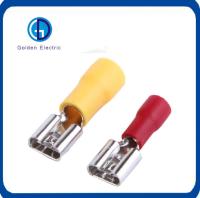 China FDD1.25-250 Female Quick Disconnects Vinyl Insulated Crimp Female Disconnectors Terminal for sale