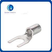 China Customization Snb Non-Insulated Spade Bare Terminals Fork U-Shape Type Naked Tinning for sale