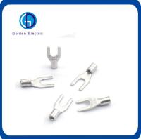 China Customization Snb Non-Insulated Spade Bare Terminals Fork U-Shape Type Naked Tinning for sale