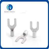 China Customization Snb Non-Insulated Spade Bare Terminals Fork U-Shape Type Naked Tinning for sale