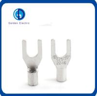China Customization Snb Non-Insulated Spade Bare Terminals Fork U-Shape Type Naked Tinning for sale