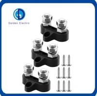 China 12-48V Battery Power Distribution Block with Dual M8 Terminal Studs and Screw Mounting for sale