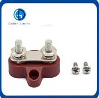 China 12-48V Battery Power Distribution Block with Dual M8 Terminal Studs and Screw Mounting for sale