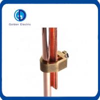China Brass Earth a Clamp Electric Grounding Earth Conductor Rod Clamps for Different Sizes for sale