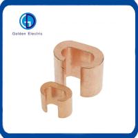 China Lightning Protection Earthing Copper C Type Clamps for Electric Cable Grounding Joint for sale