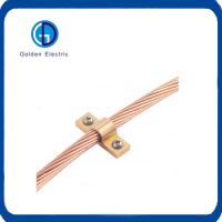 China High Voltage Transmission Line Brass Grounding Clamp for Grounding System on 25X3mm for sale