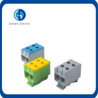 China High Current 2p/4p Terminal Block for Power Distribution DIN Rail Mounting 750V 800V for sale