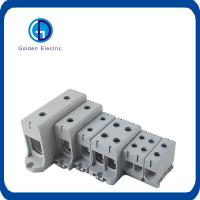 China High Current 2p/4p Terminal Block for Power Distribution DIN Rail Mounting 750V 800V for sale