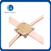 China 50mm2 Earth Tape Clamps Wire To Wire Connector High Flexibility For Ground Rod System for sale