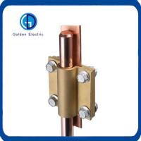 China High Voltage 25mm Copper Square Tape Clamp Customizable Wear Resistant for sale
