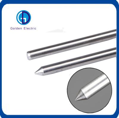 China ISO9001 Certified Round Stainless Steel Ground Rods for Electrical Equipment Grounding for sale