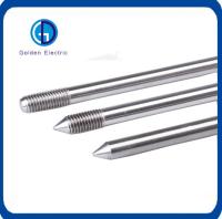 China ISO9001 Certified Round Stainless Steel Ground Rods for Electrical Equipment Grounding for sale