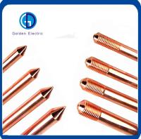 China GB Standard Welded Copper Plating Ground Rod for Underground Protection and Longevity for sale