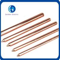 China GB Standard Welded Copper Plating Ground Rod for Underground Protection and Longevity for sale