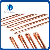China GB Standard Welded Copper Plating Ground Rod for Underground Protection and Longevity for sale