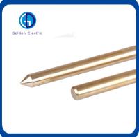 China Grounding System Straightness Error≤1mm/M High Voltage Copper Bonded Earthing Rods for sale