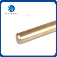 China Grounding System Straightness Error≤1mm/M High Voltage Copper Bonded Earthing Rods for sale