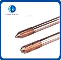 China Tensile Strength 580n/mm2 Copper Bonded Steel Earth Rod for Electrical Equipment Supplies for sale