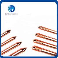 China Tensile Strength 580n/mm2 Copper Bonded Steel Earth Rod for Electrical Equipment Supplies for sale