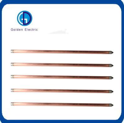 China Pure Copper/Copper Clad Steel Ground Rod for Solar Energy System/Wind Power Generator for sale