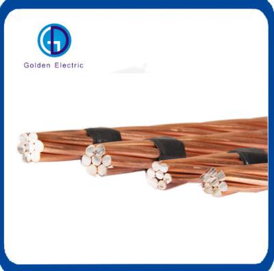 China Solid Conductor Copper Clad Steel Grounding Cable in Different Sizes and Specifications for sale