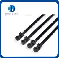 China CE RoHS Certification Customizable Mounting Ties 6inch 50lbs Black Mountable Head Ties for sale