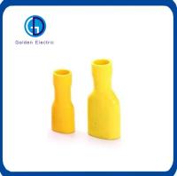 China Fully Insulated Brass Female Lug Terminals with CE Certification Red Blue Yellow for sale