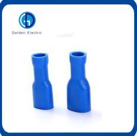 China Fully Insulated Brass Female Lug Terminals with CE Certification Red Blue Yellow for sale