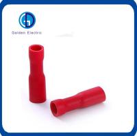 China Fully Insulated Brass Female Lug Terminals with CE Certification Red Blue Yellow for sale