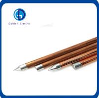 China ISO Certified Copper Internal Threaded Grounding Rods for 13mm Diameter Applications for sale