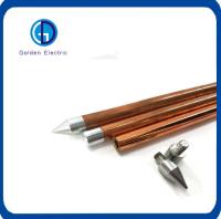 China ISO Certified Copper Internal Threaded Grounding Rods for 13mm Diameter Applications for sale