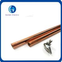 China ISO Certified Copper Internal Threaded Grounding Rods for 13mm Diameter Applications for sale