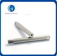 China Round High Precision Stainless Steel Shaft CNC With Small Brass Double Threaded for sale